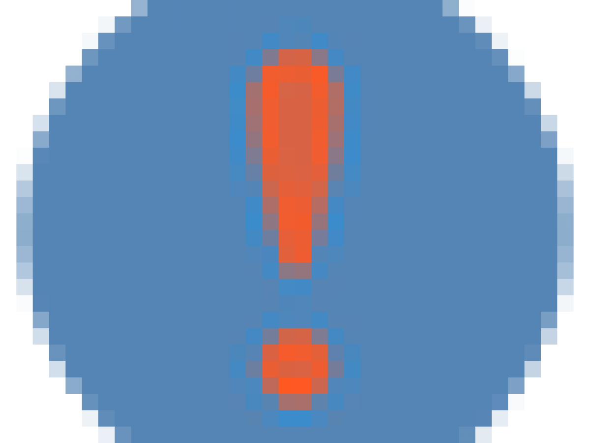 Outlook Icon With Exclamation Mark